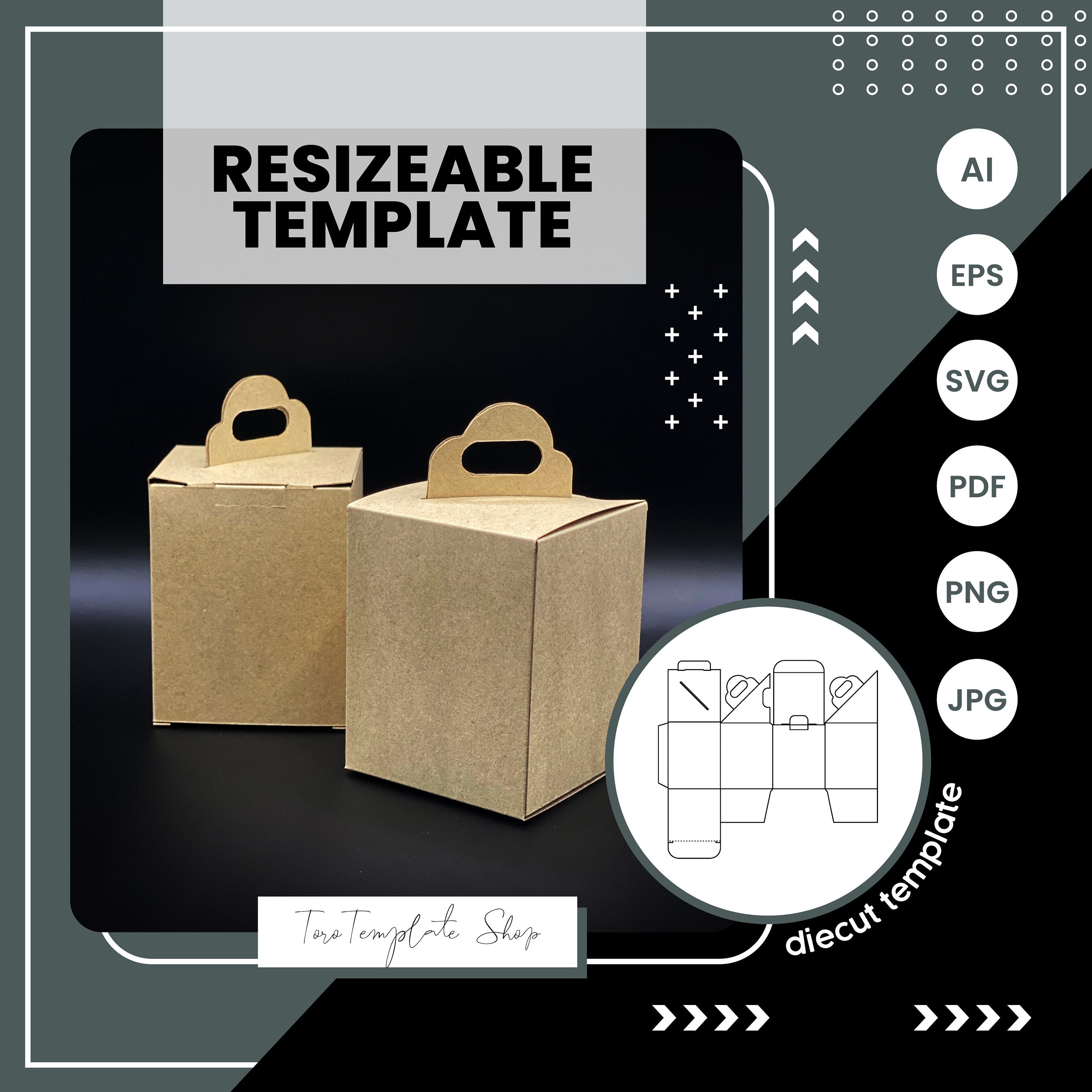 Box Template, Cookies Box Template, Gift Box Template, Candy Box ...
