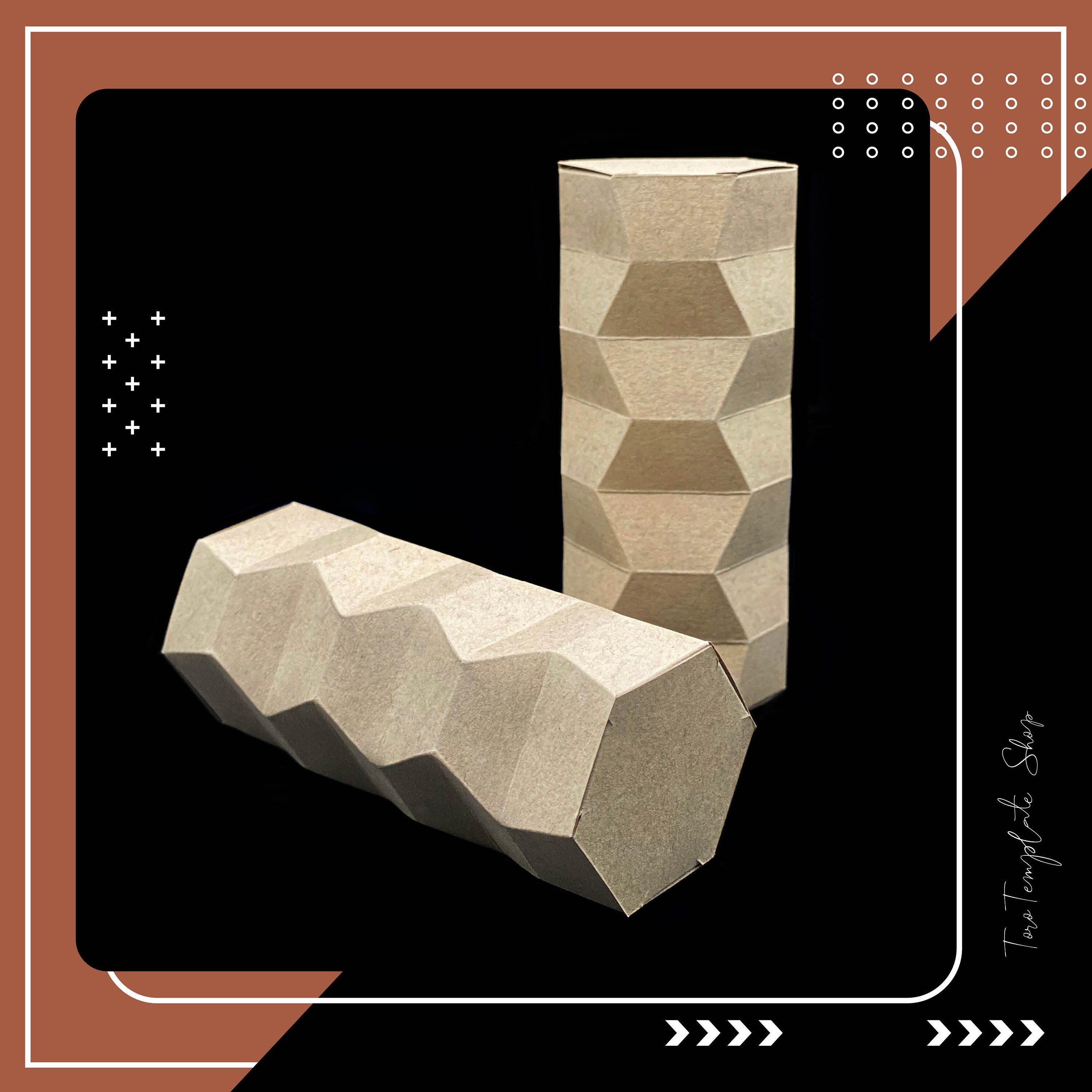 Hexagon Zigzag Box Template, Gift Box Template, Candy Box Template ...