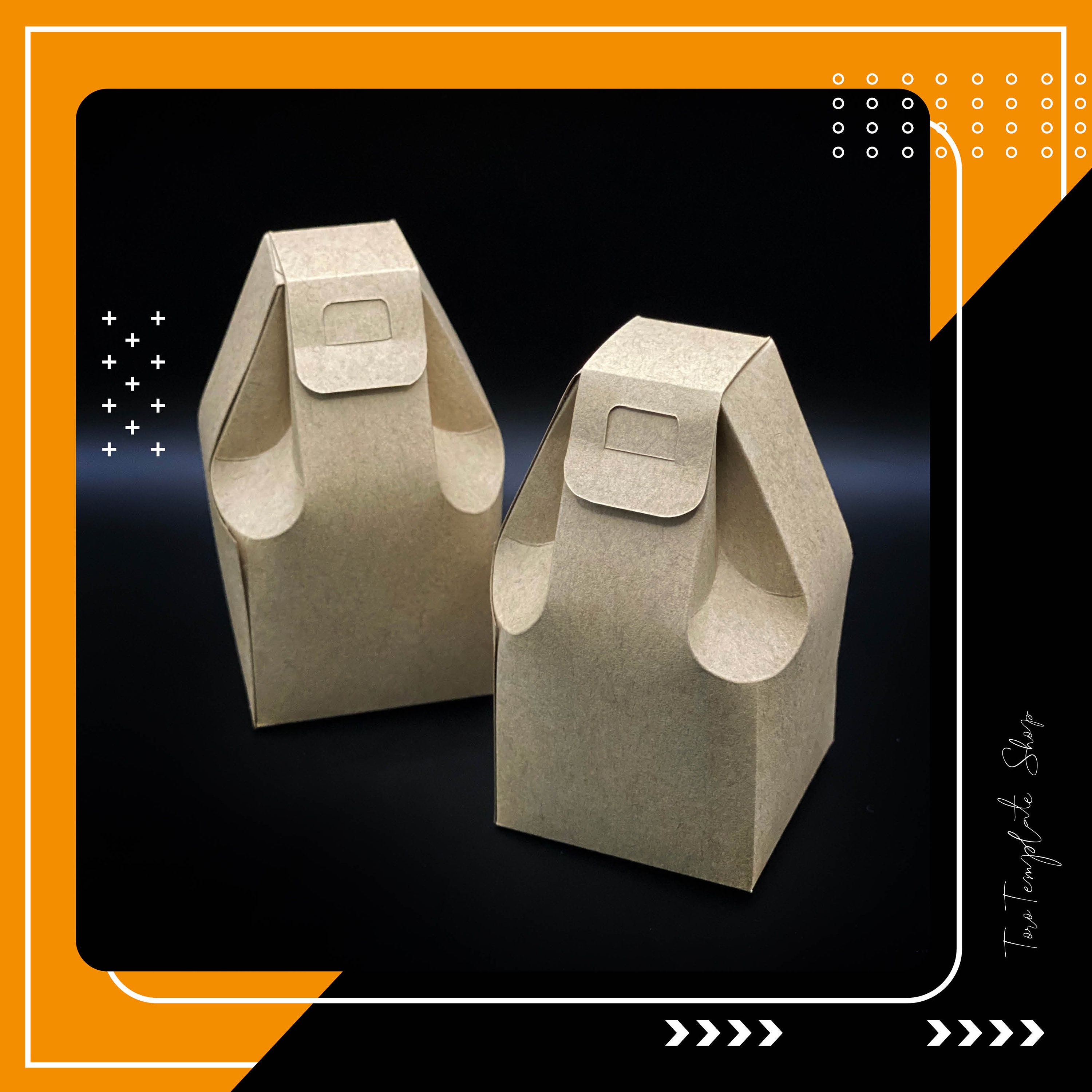 Curved Box Template: Resizeable Gift/cookie Box (digital Download) - Etsy