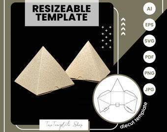 Sandwich Box Template: Printable, Resizeable (digital Download) - Etsy UK