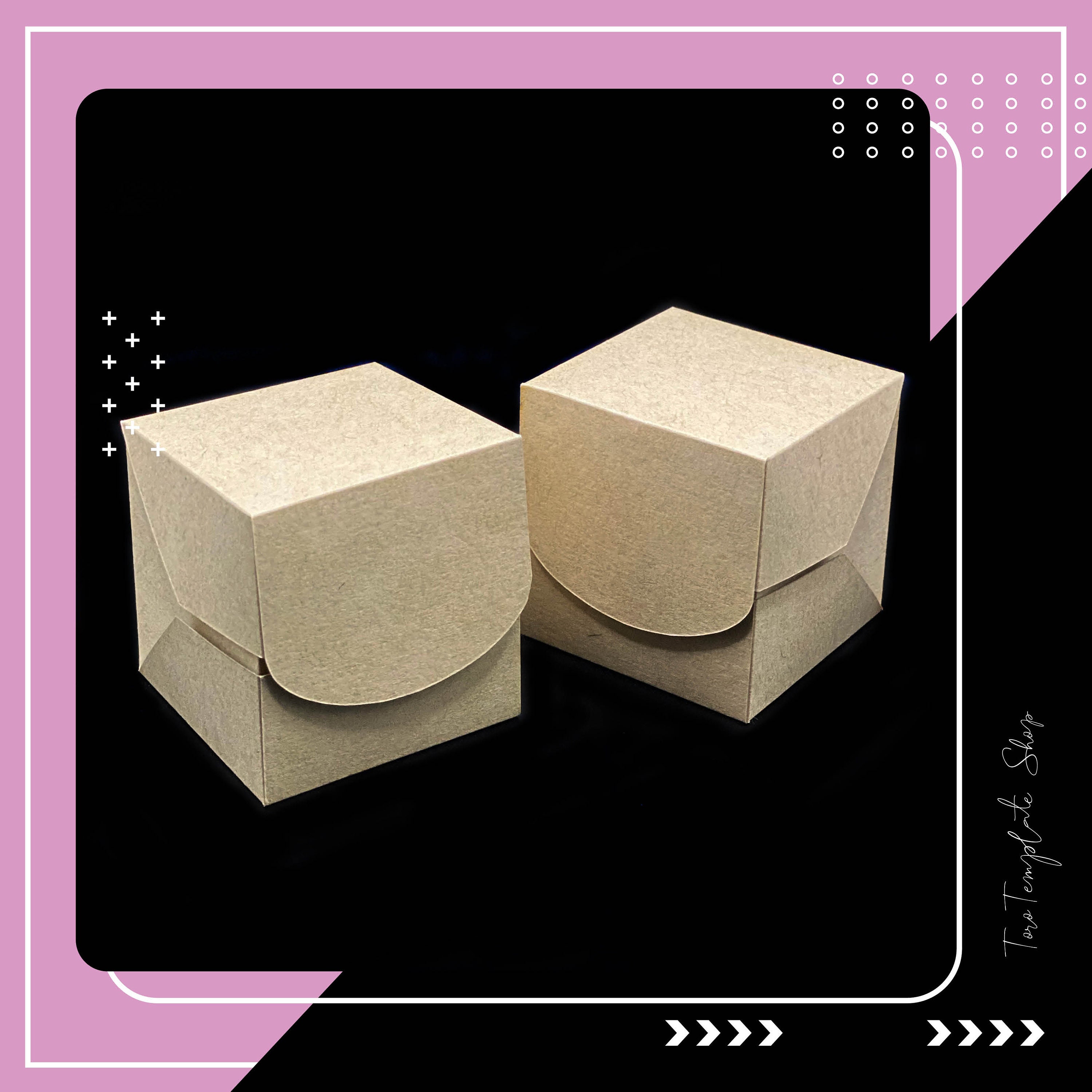 Square Box Template, Gift Box Template, Candy Box Template, Cookies Box ...