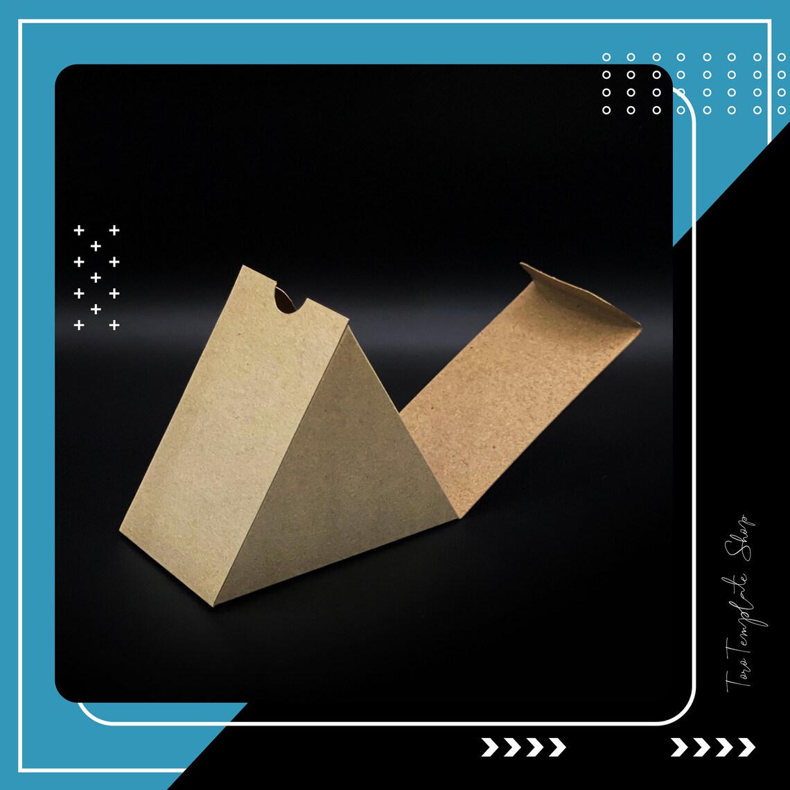 Triangle Box Template, Box Template, Cookies Box Template, Gift Box ...