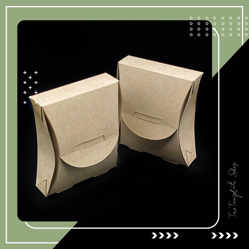 Curved Box Template, Cookies Box Template, Gift Box Template, Candy Box ...