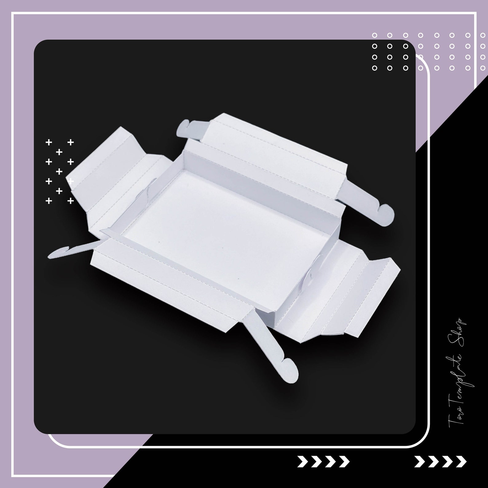 Rectangle Drawer Box Template, Gift Box Template, Cookie Box Template ...