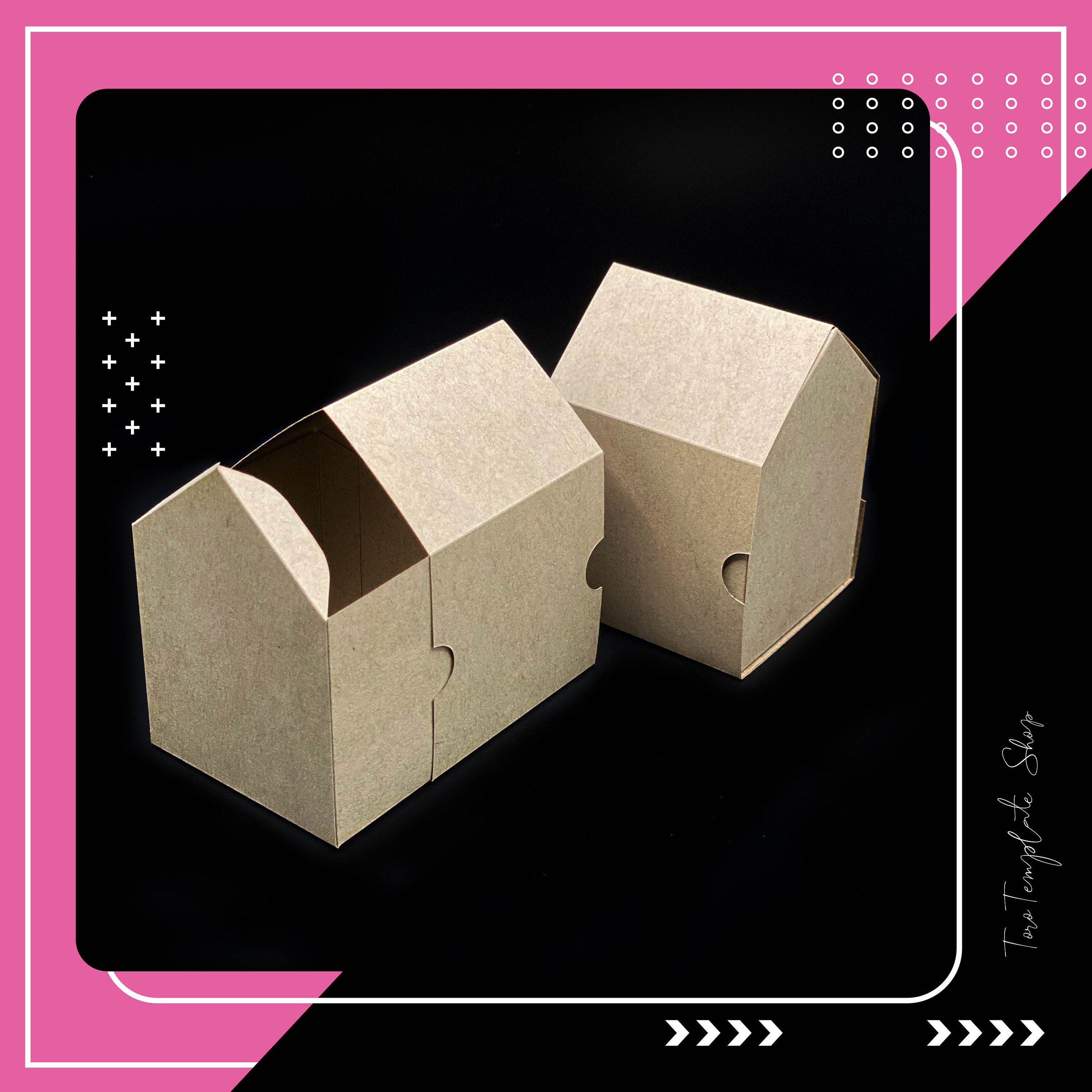 House Shape Box Template, Candy Box Template, Cookies Box Template ...