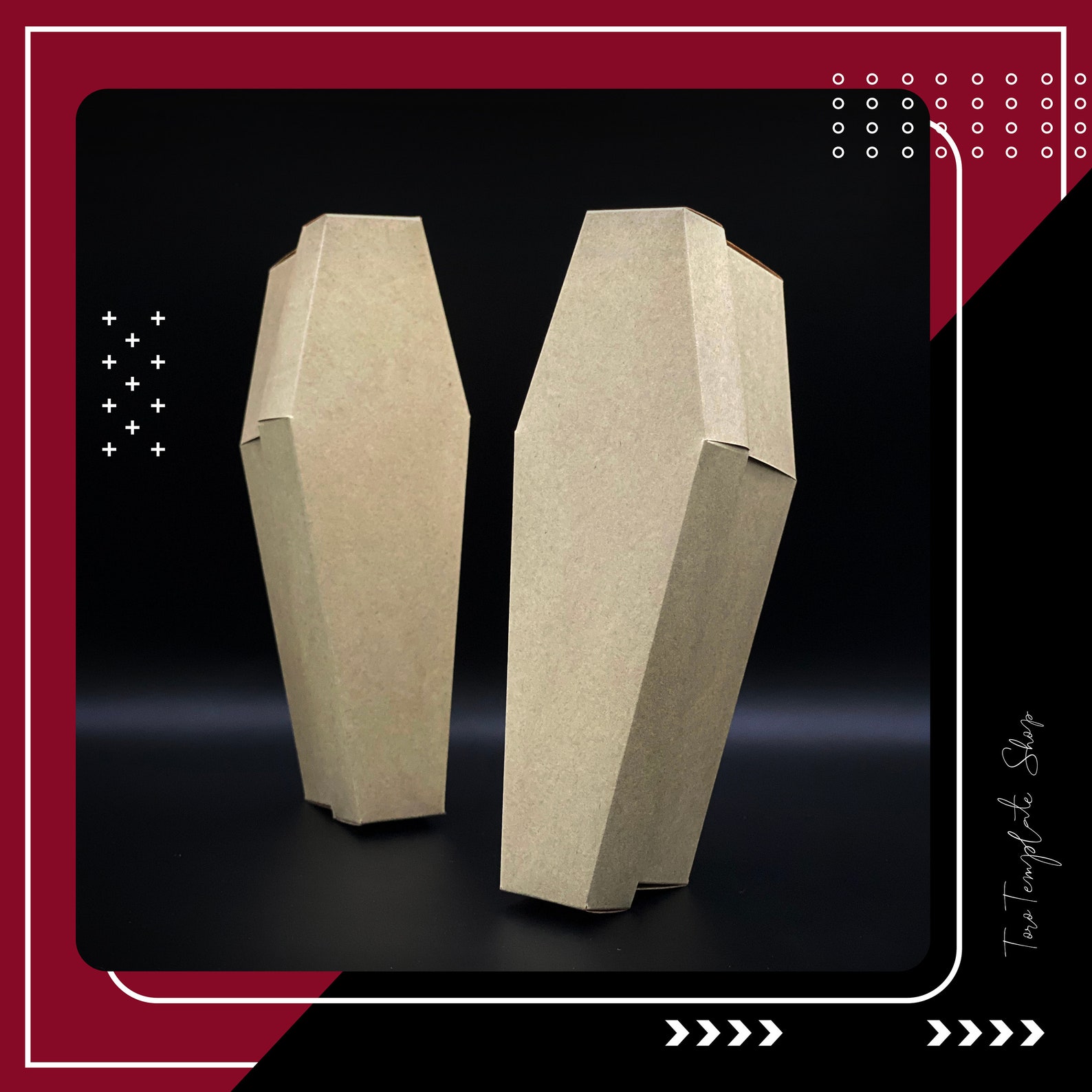 Vampire Coffin Box Template, Gift Box Template, Jewelry Box Template ...