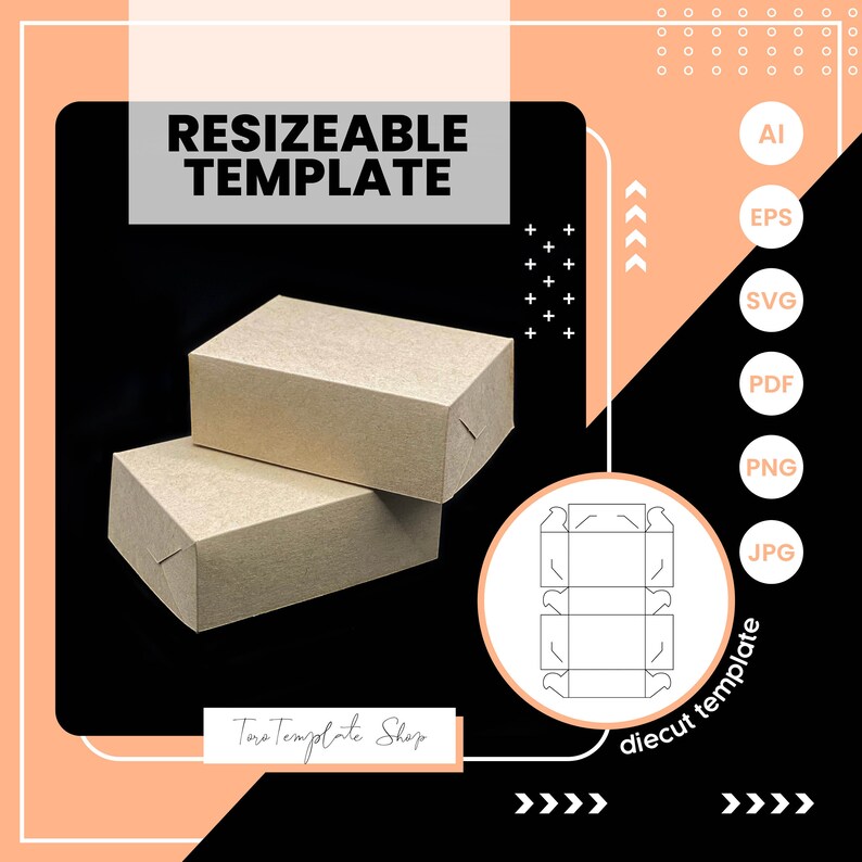 Rectangle Box Template Gift Box Template Candy Box Template - Etsy