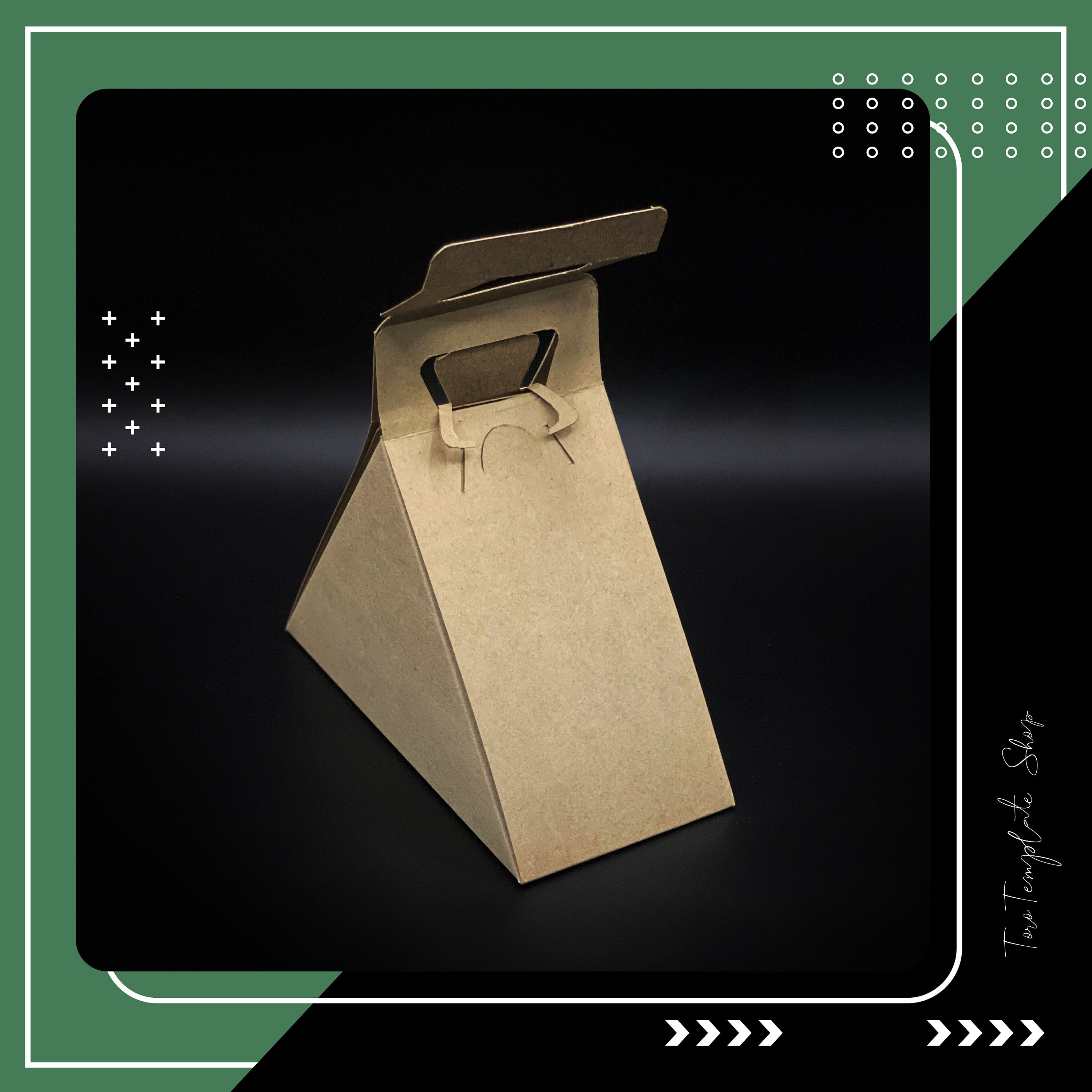 Triangle Box Template, Box Template, Cookies Box Template, Gift Box ...