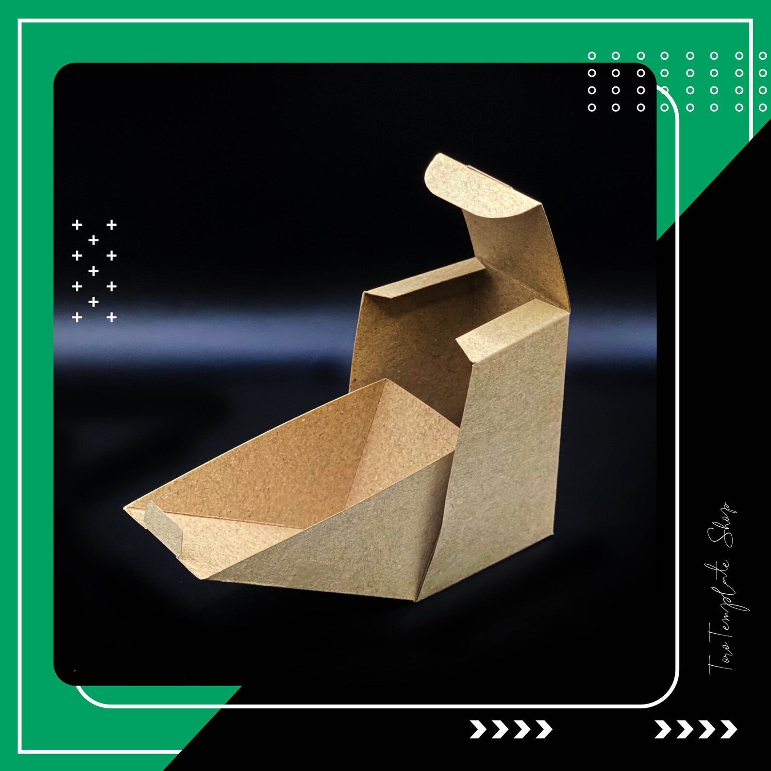 Trapezoid Box Template Cookies Box Template Gift Box - Etsy