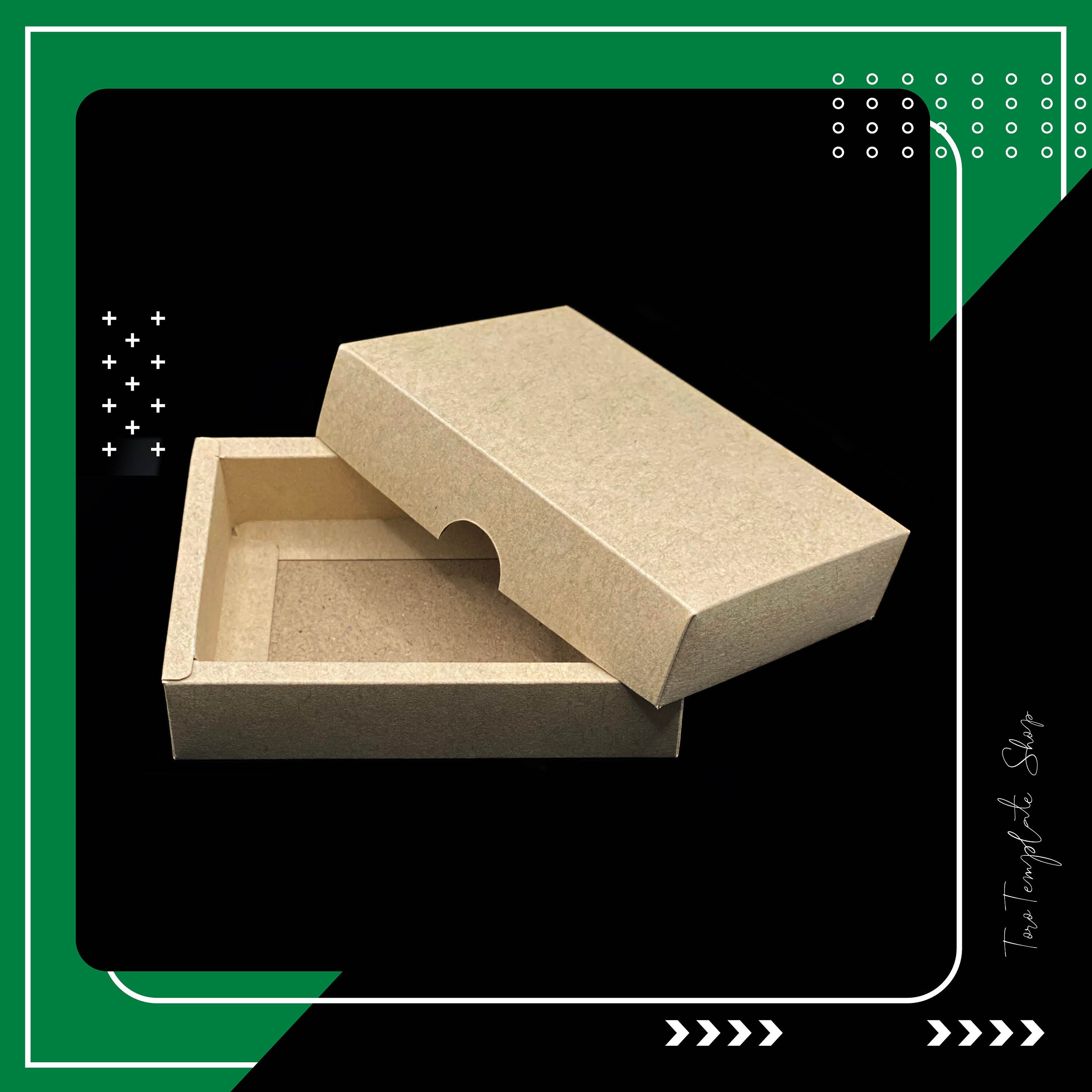 Rectangle Box With Lid Template Gift Box Template Candy Box - Etsy