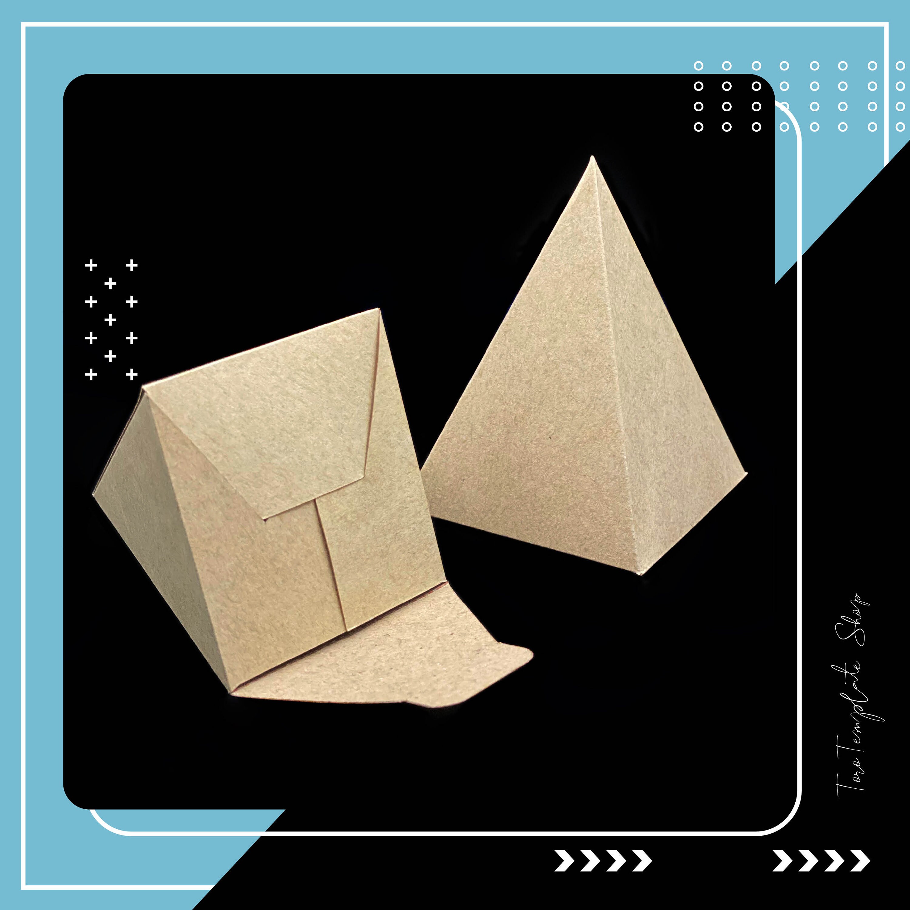 Pyramid Box Template, Gift Box Template, Candy Box Template, Cookies ...