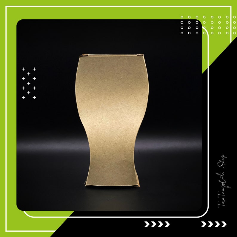 Curved Box Template, Gift Box Template, Box Template, Candy Box ...