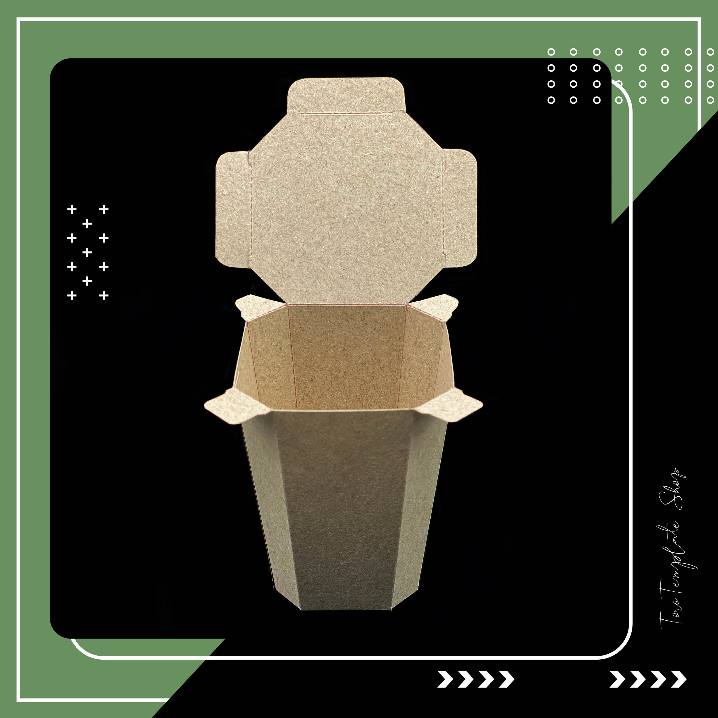 Octagon Box Template, Gift Box Template, Candy Box Template, Cookies ...