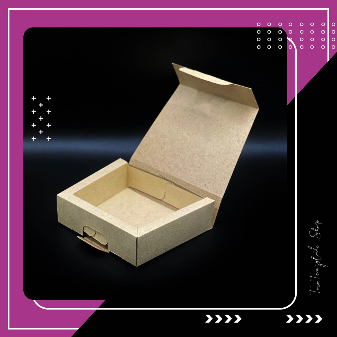 Trapezoid Box Template Cookies Box Template Gift Box - Etsy