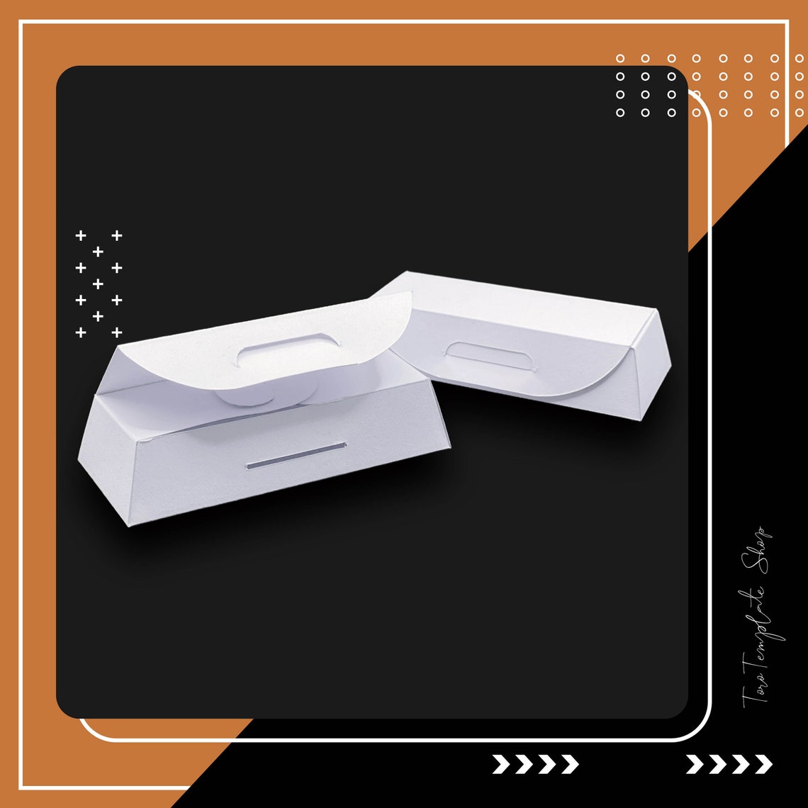 Rhombus Box Template, Gift Box Template, Cookie Box Template ...