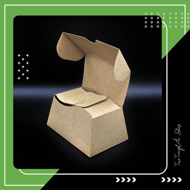 Curved Box Template: Resizeable Gift & Candy Box (digital Download) - Etsy