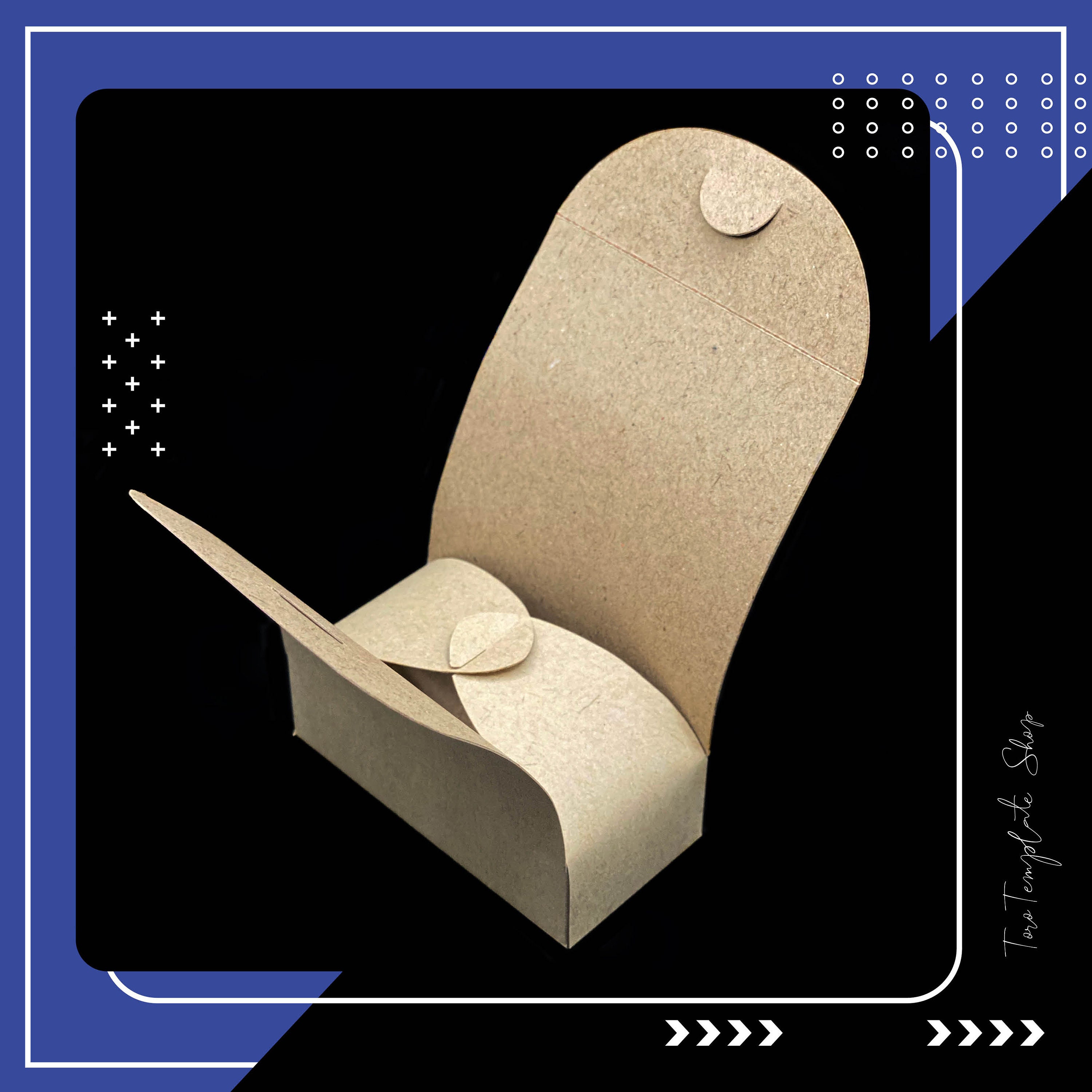 Flip Top Gift Box Template: Printable Candy/cookie Box (digital ...