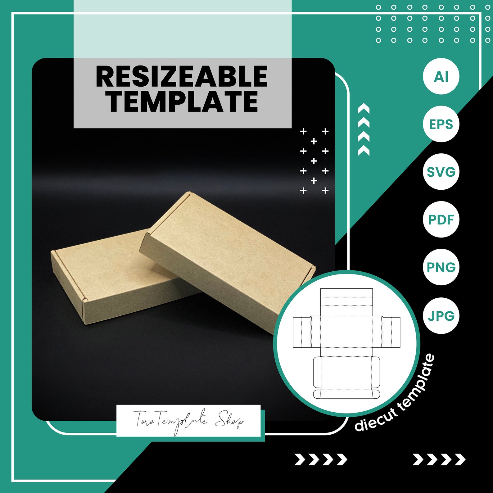 Box Template, Gift Box Template, Jewelry Box Template, Candy Box ...