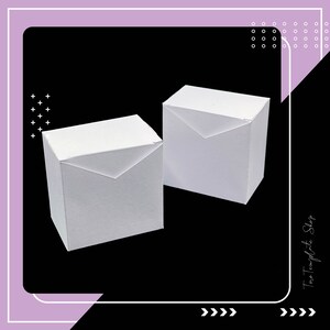 V Closure Box Template, Gift Box Template, Candy Box Template, Jewelry ...