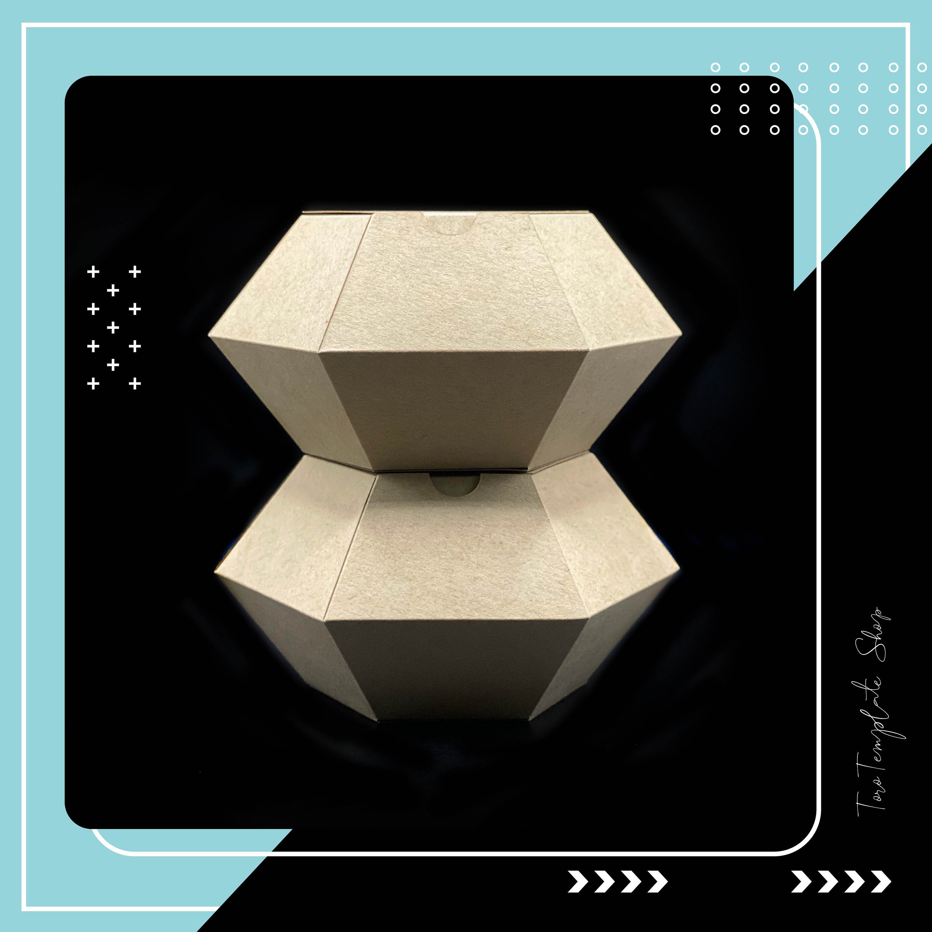 Hexagon Box Template, Gift Box Template, Candy Box Template, Cookies ...