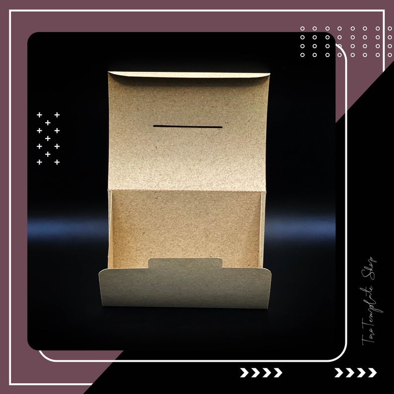 Curved Box Template, Cookies Box Template, Gift Box Template, Candy Box ...