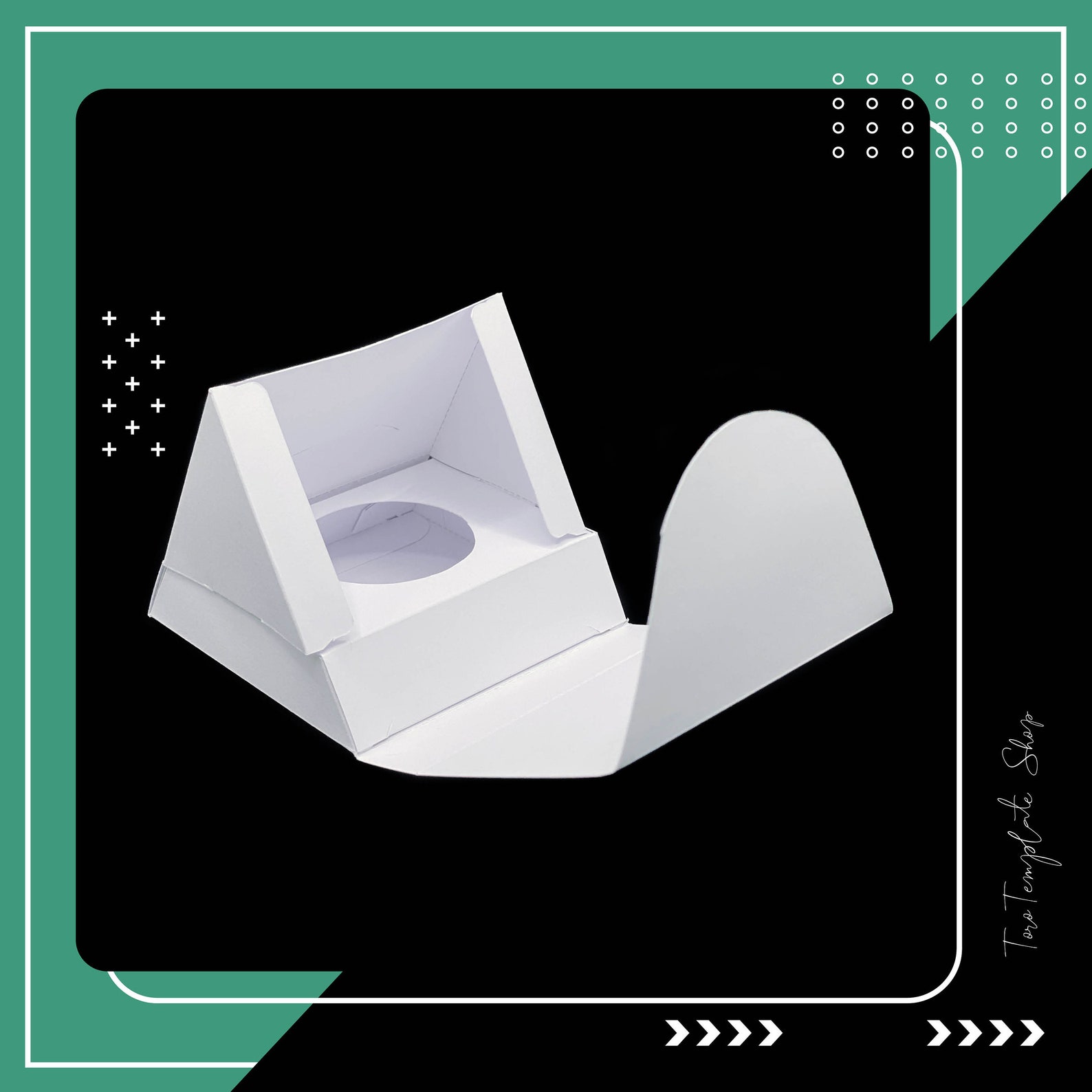 Triangle Box Template, Gift Box Template, Jewelry Box Template ...