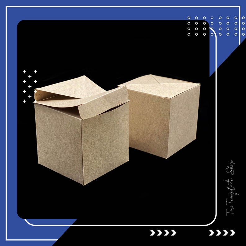 Square Box Template Gift Box Template Candy Box Template - Etsy