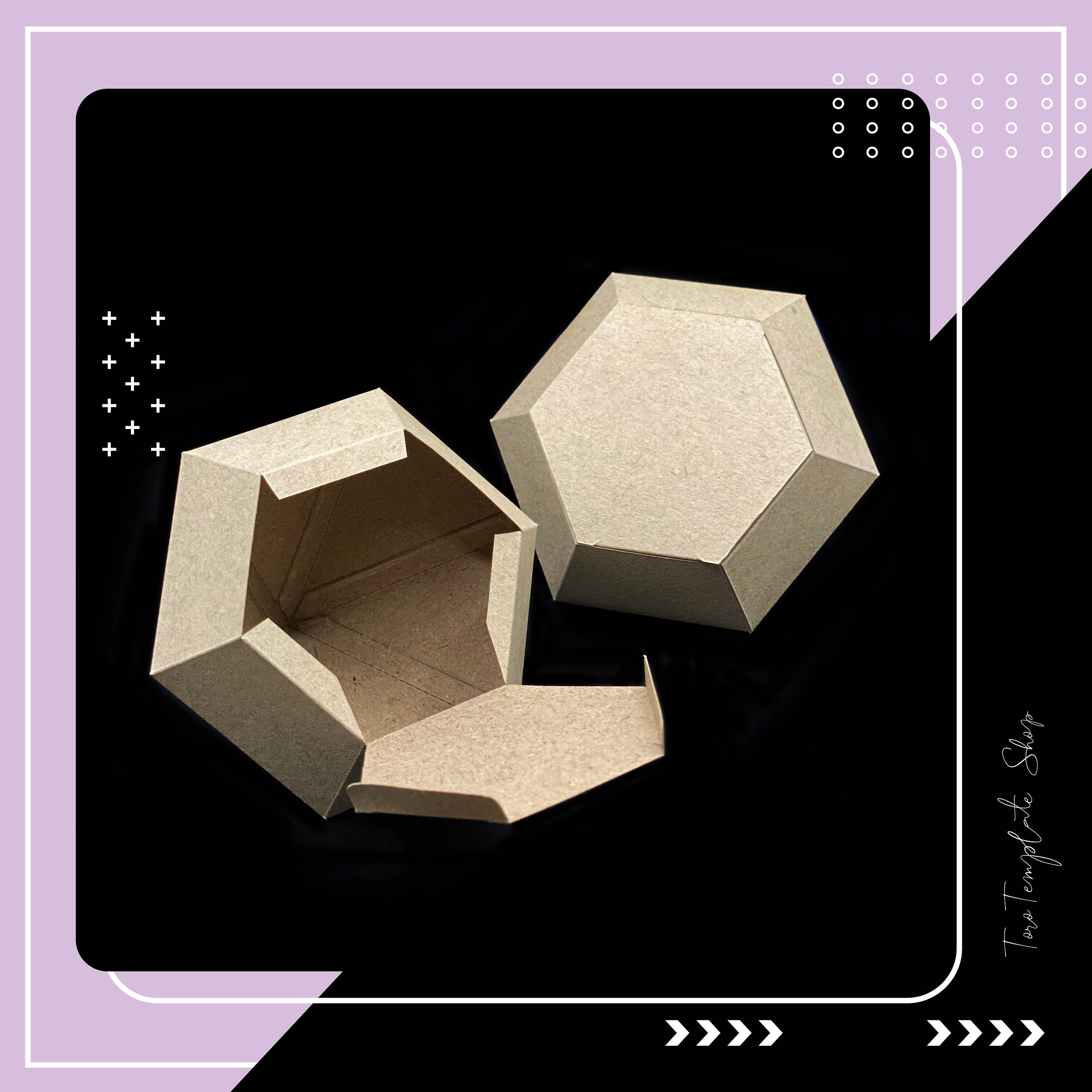 Diamond Shape Box Template, Gift Box Template, Candy Box Template ...