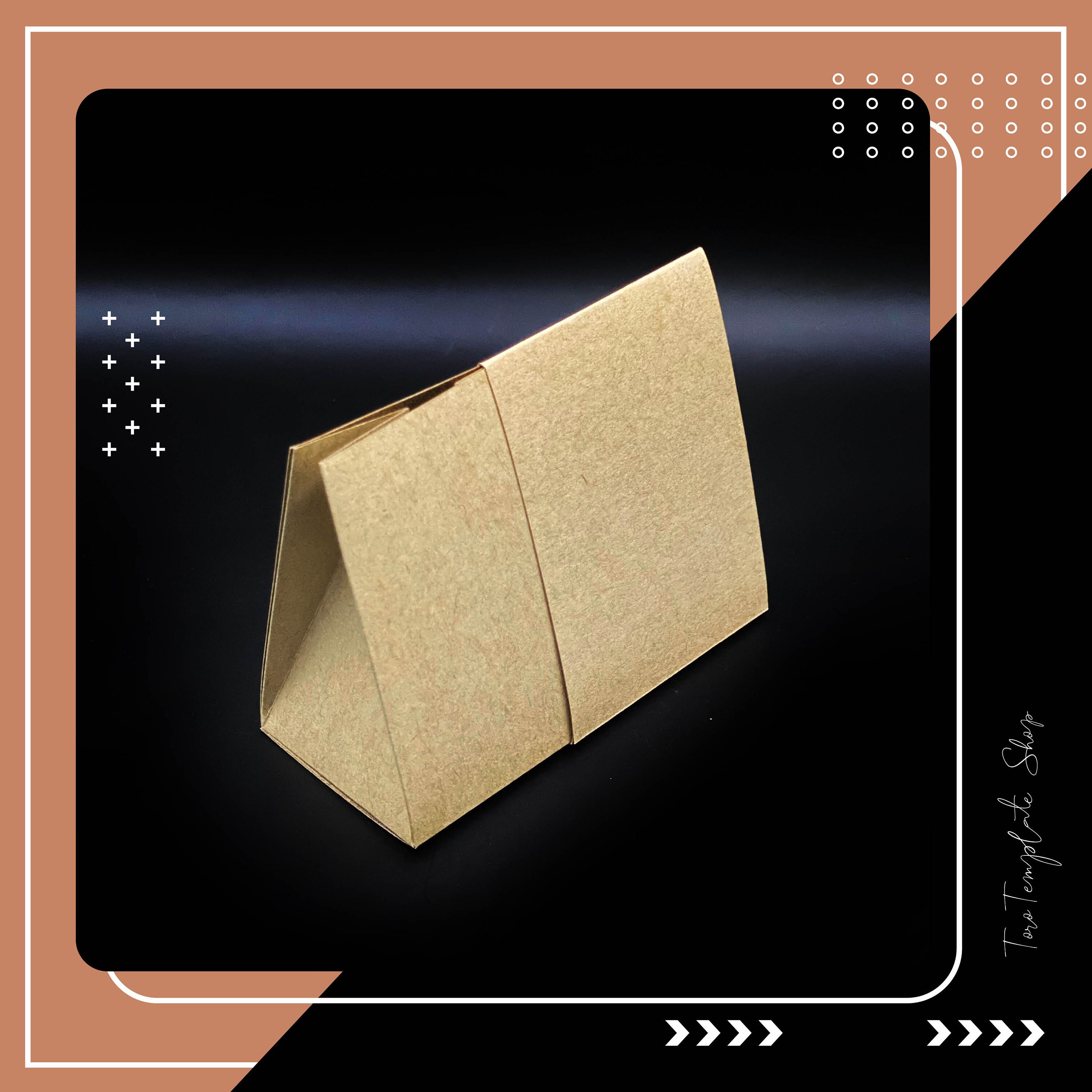 Triangle Drawer Box Template, Box Template, Gift Box Template, Candy ...