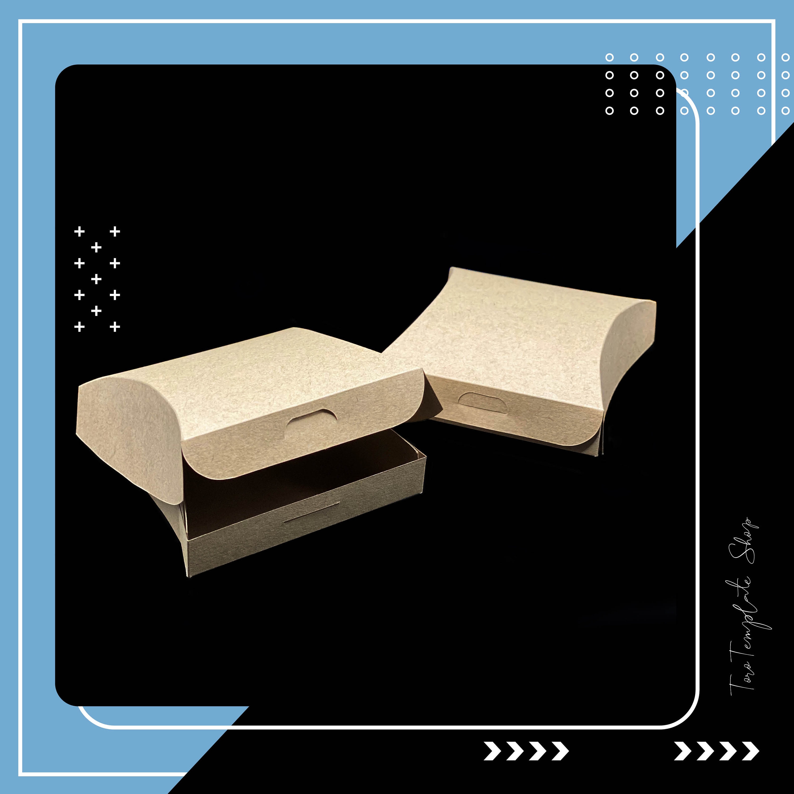 Curved Box Template, Gift Box Template, Candy Box Template, Cookies Box ...