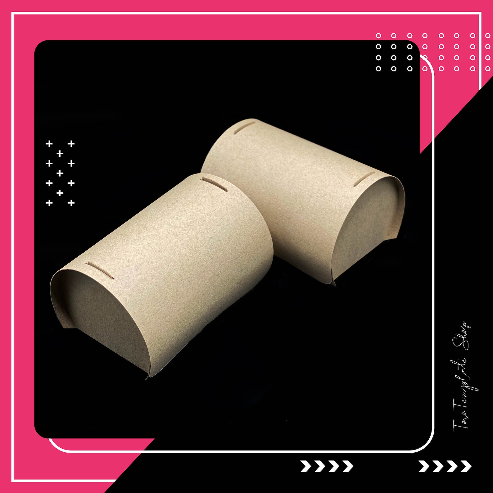 Curved Box Template, Cake Box Template, Gift Box Template, Candy Box ...