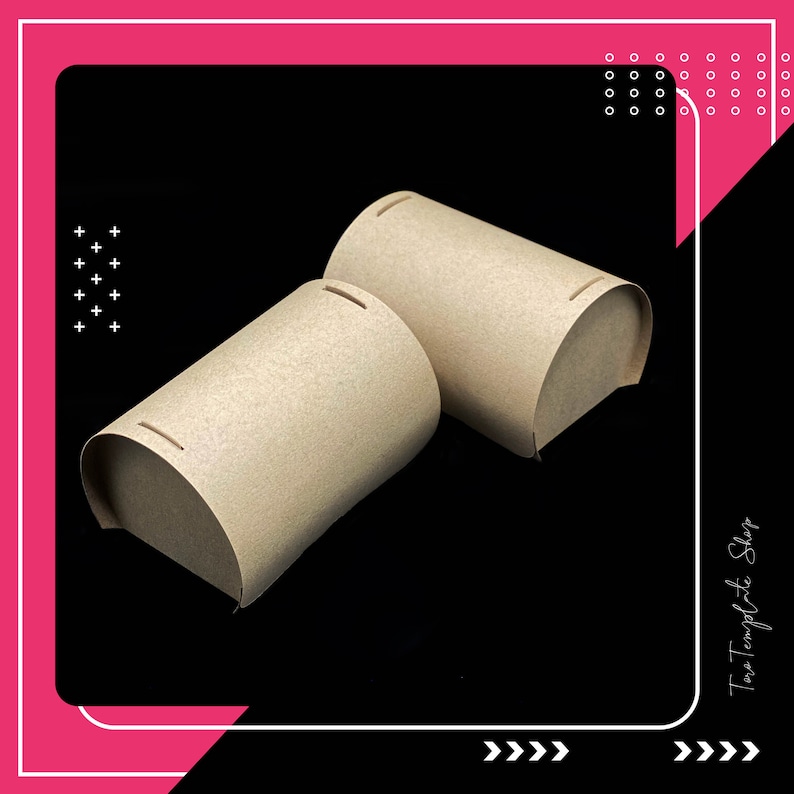 Curved Box Template, Cake Box Template, Gift Box Template, Candy Box Template, Cookies Box ...