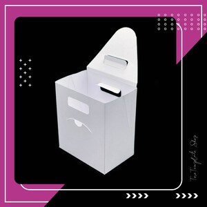 Flip Bag Box Template, Gift Box Template, Candy Box Template ...