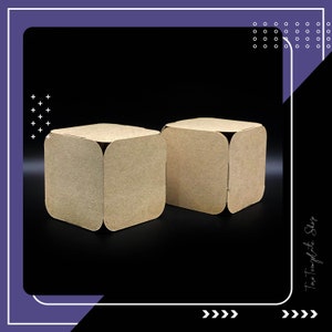 Square Gift Box Template: Printable Candy & Cookie Box (digital ...