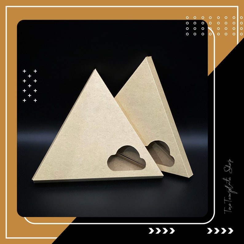 Triangle Box Template, Gift Box Template, Box Template, Handkerchief ...