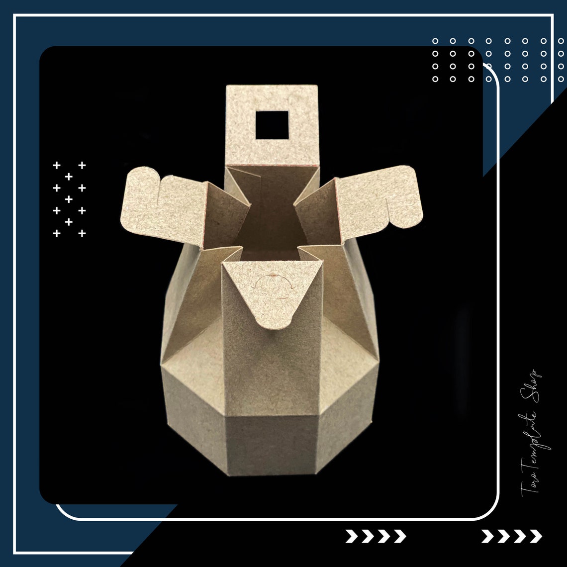 Octagon Box Template, Gift Box Template, Candy Box Template, Cookies ...