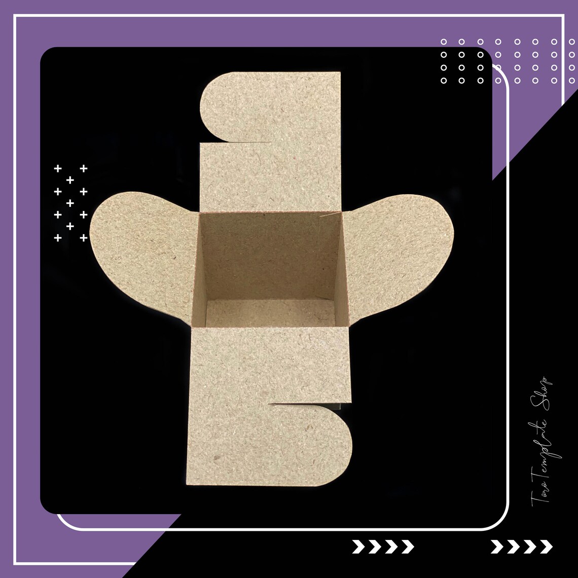 Square Box Template, Gift Box Template, Candy Box Template, Cookies Box ...