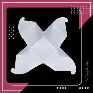 Square Box Template, Gift Box Template, Candy Box Template, Cookies Box ...