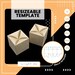 Square Box Template, Gift Box Template, Candy Box Template, Cookies Box ...