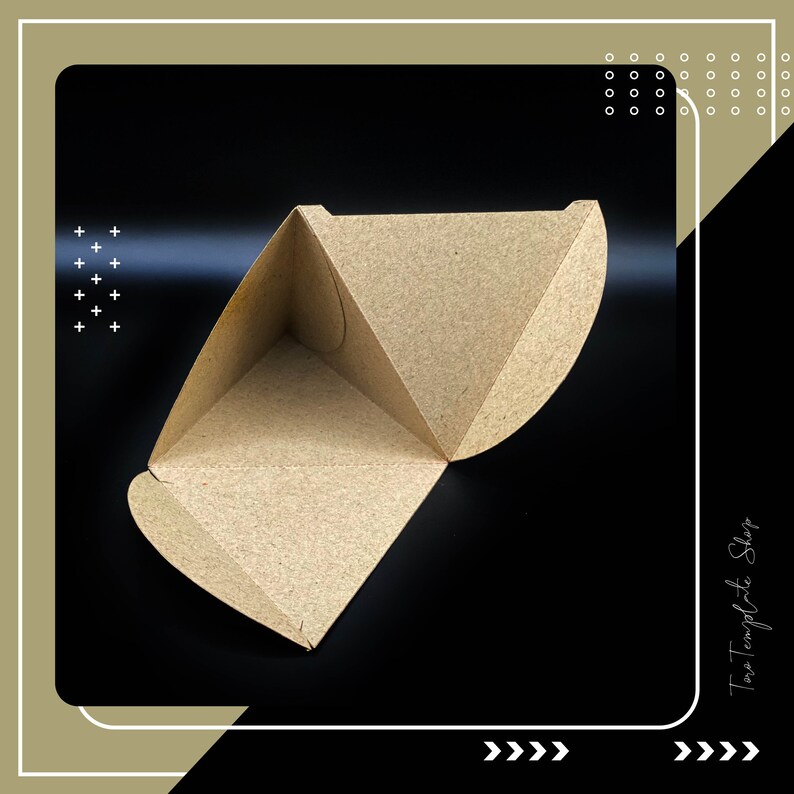 Triangle Box Template, Gift Box Template, Candy Box Template, Cookies ...