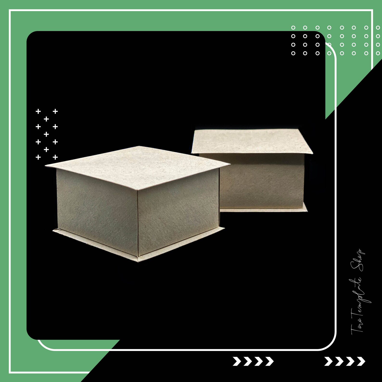 Rectangle Box With Lid Template, Gift Box Template, Candy Box Template ...