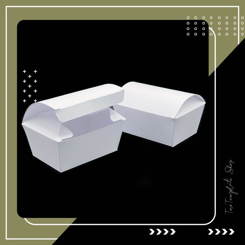 Curved Gift Box Template: Resizeable Candy Box (digital Download) - Etsy
