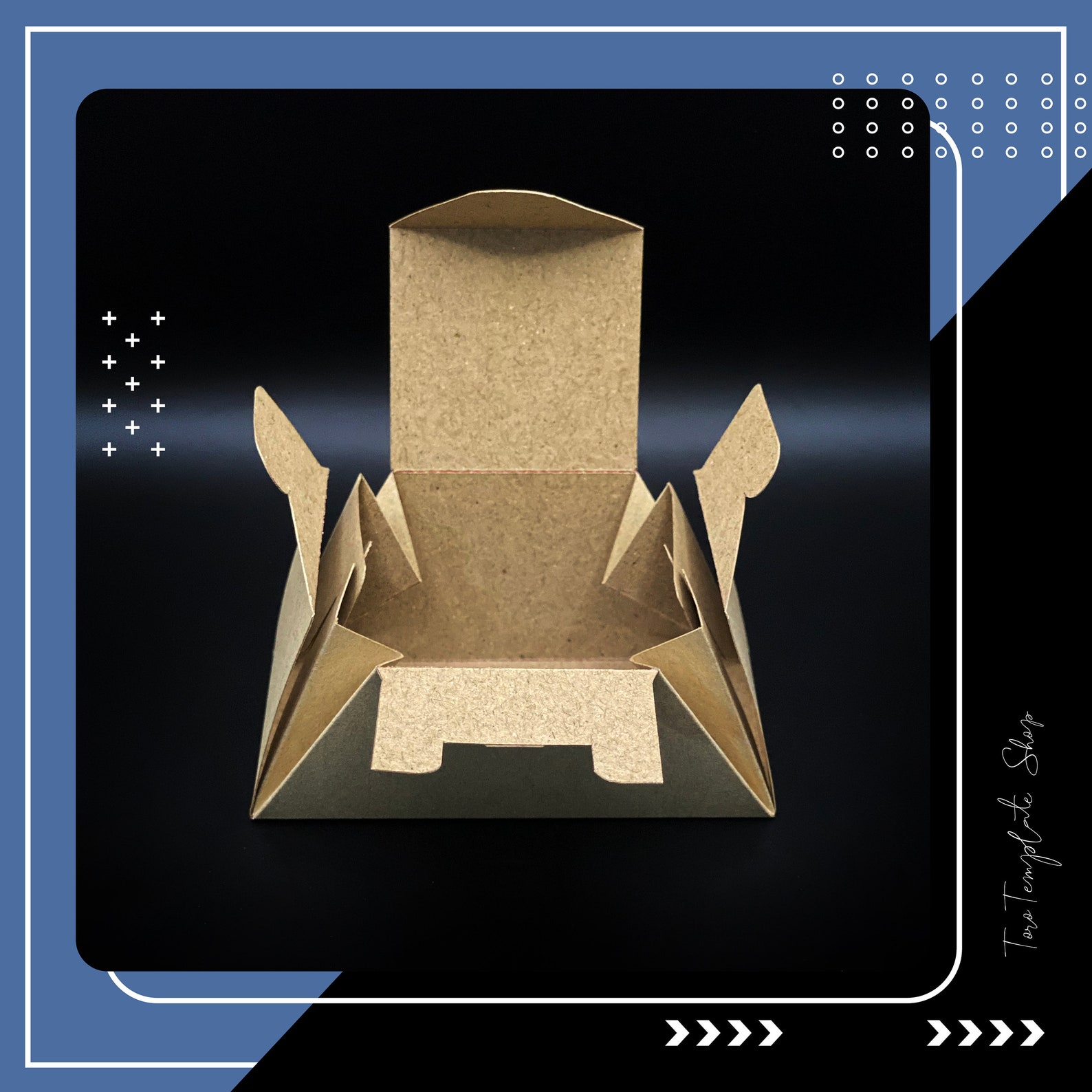 Trapezoid Box Template, Box Template, Cookies Box Template, Gift Box ...