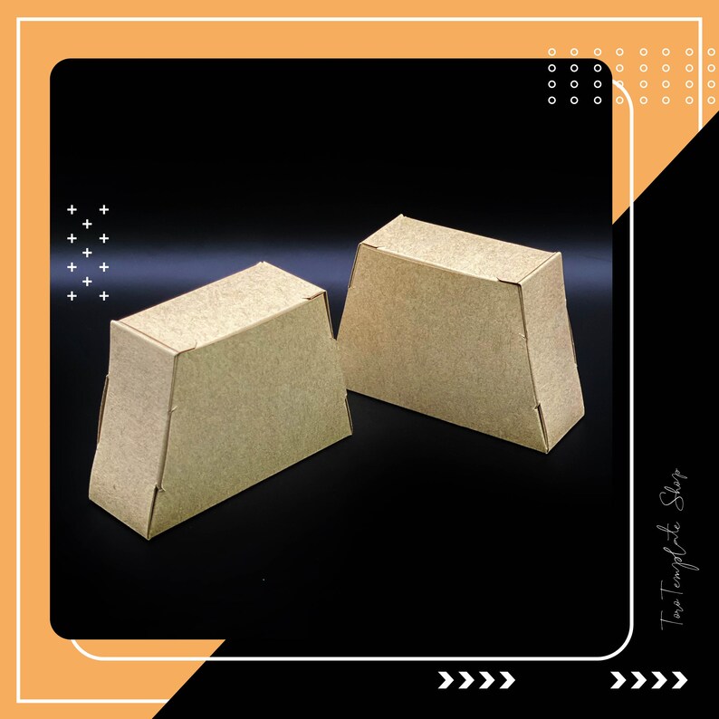 Trapezoid Box Template: Printable Gift & Candy Box (digital Download ...