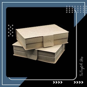 Resizeable Book/candy Box Template: Printable Gift Box (digital ...