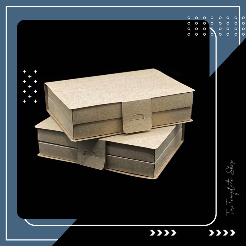 Resizeable Book/candy Box Template: Printable Gift Box (digital ...