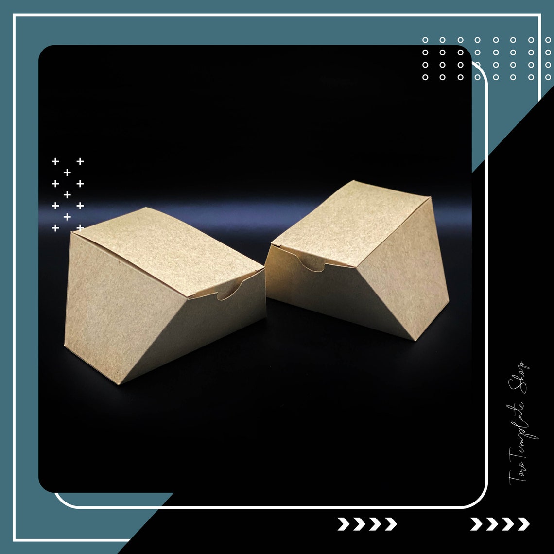 Trapezoid Box Template, Cookies Box Template, Gift Box Template, Candy ...