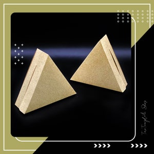 Triangle Gift Box Template: Printable, Resizeable (digital Download) - Etsy