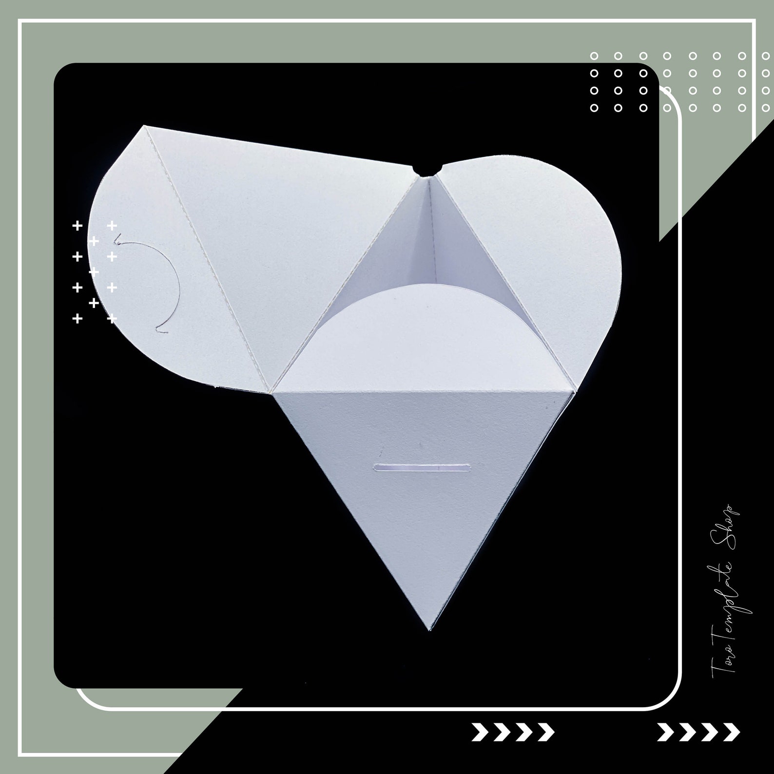 Diamond Ornament Box Template, Gift Box Template, Candy Box Template ...