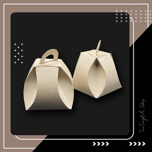 Box With Handle Template, Gift Box Template, Candy Box Template ...